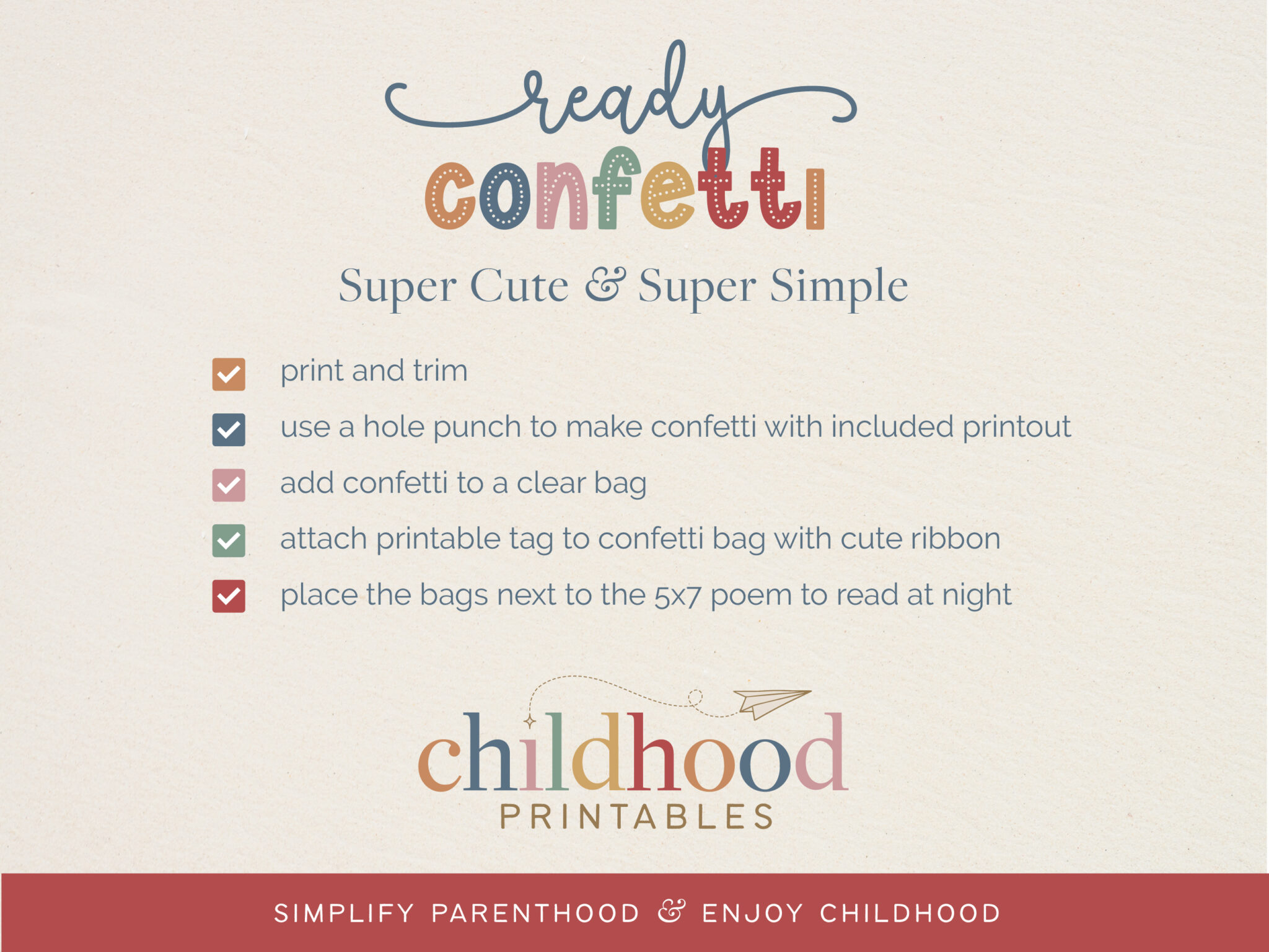 Printable Ready Confetti For Back To School, Digital Download ...
