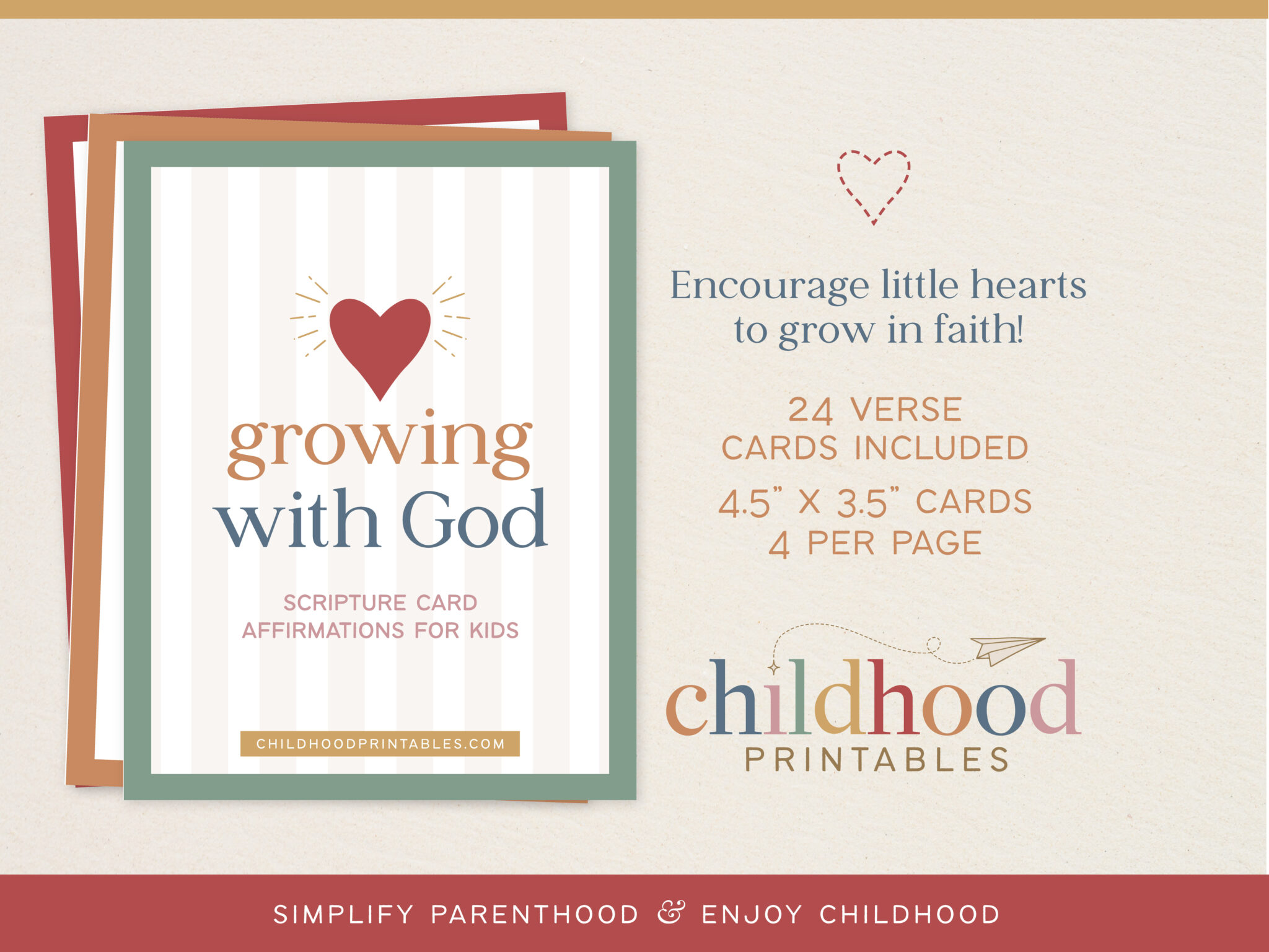 Grow With God Scripture Card Set, Instant Download – Childhood ...